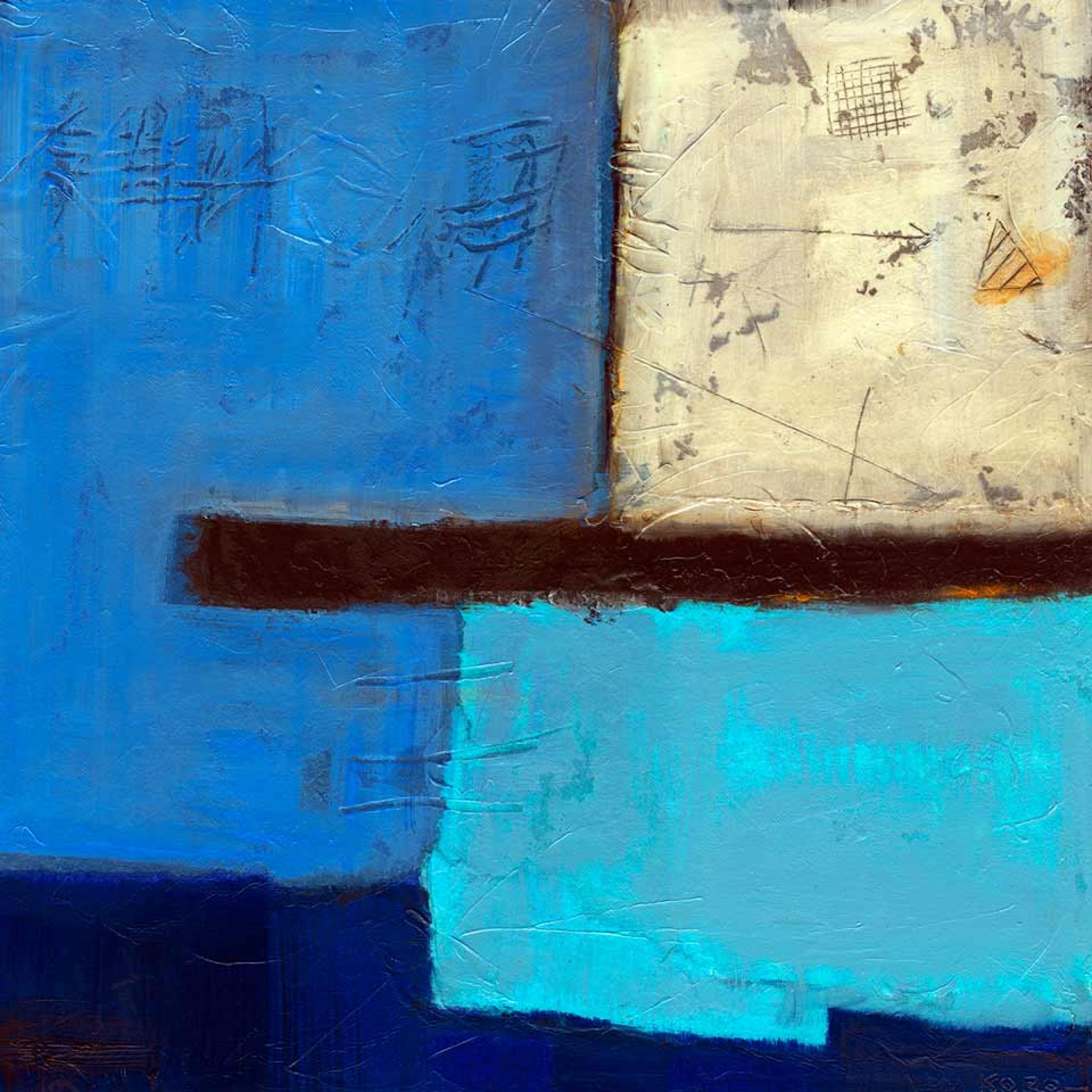 "Blue Dream" abstract art print