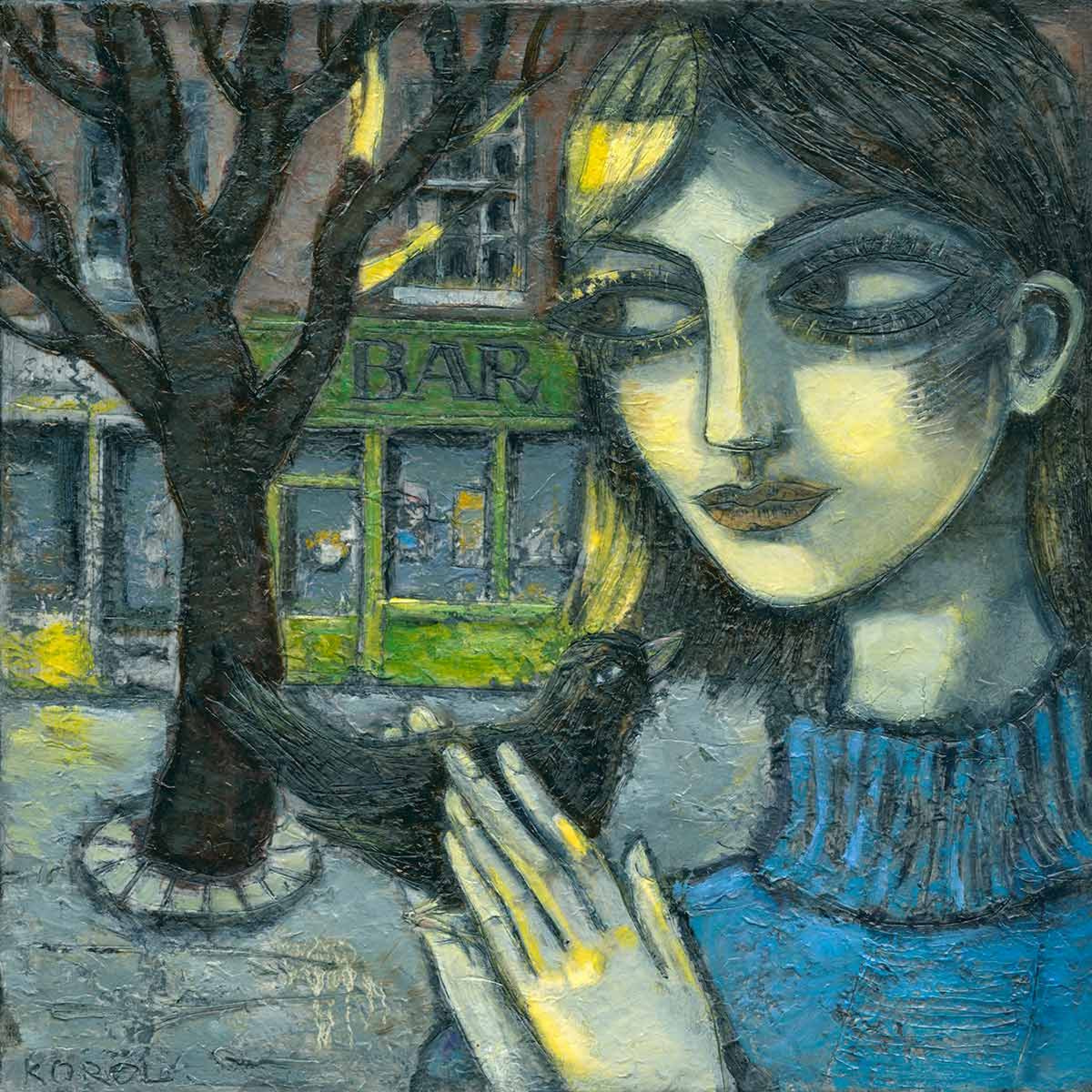 "Blackbird" - Original Painting